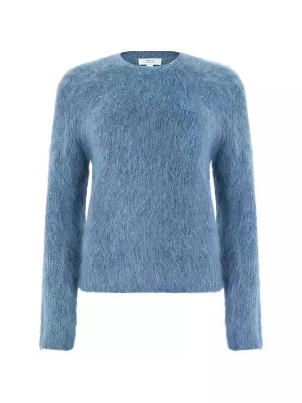Vince Fuzzy Crew-neck Sweater - Blue