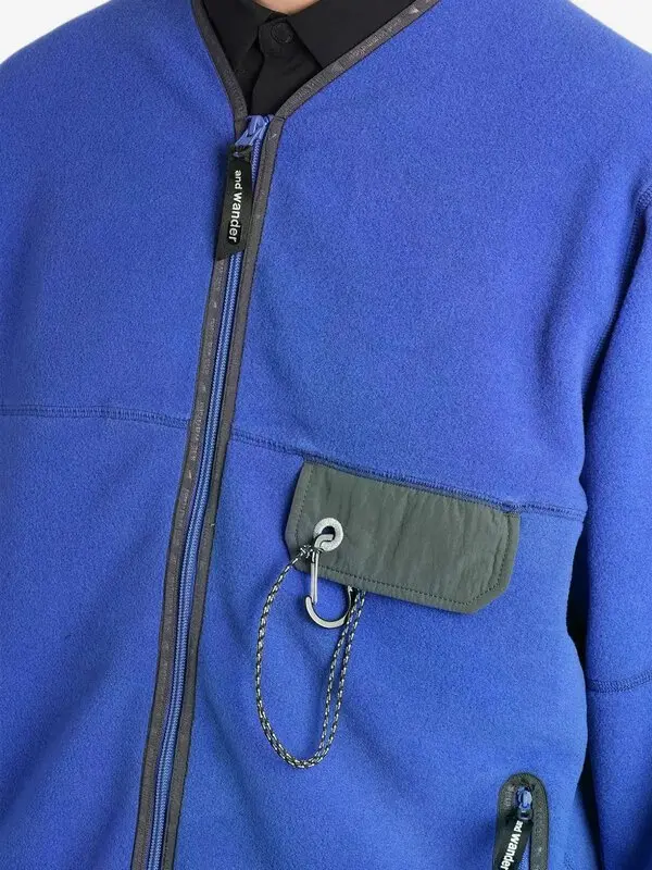 AND WANDER Zip-up Fleece Jacket