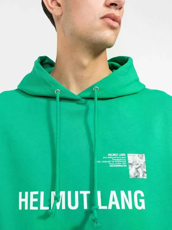 Helmut Lang Logo-print Drawstring Hoodie