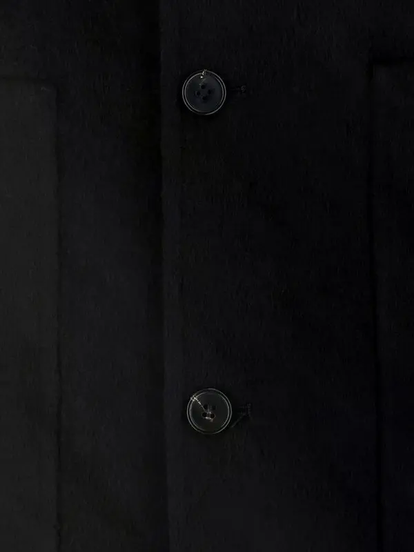 LOW BRAND Button-up Wool Shirt Jacket