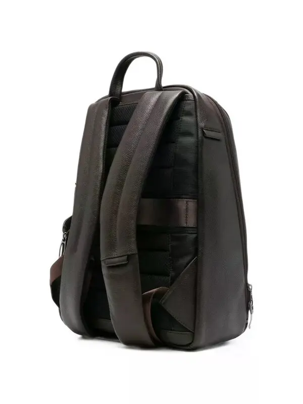 PIQUADRO Russel Grained-leather Backpack