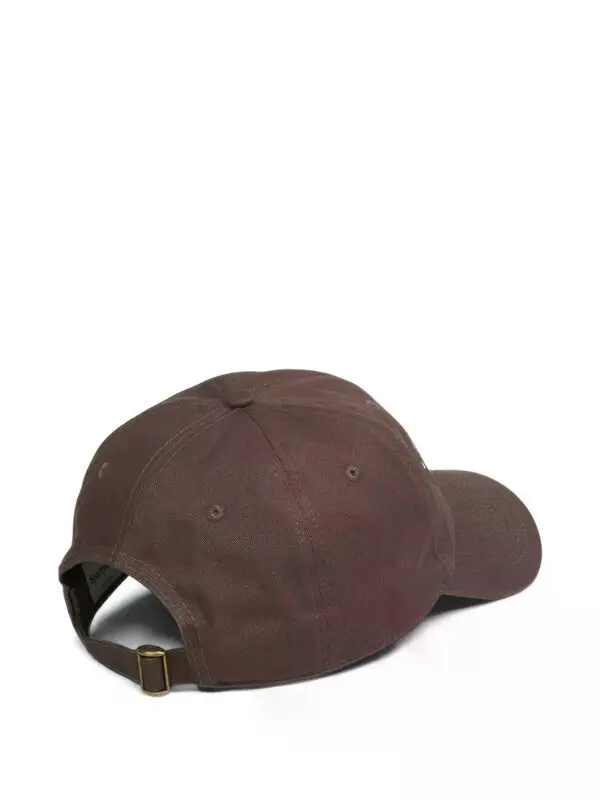 Sporty & Rich Maeve Vendome Script Baseball Cap - Brown