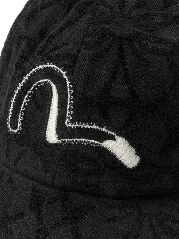 EVISU Kamon Logo-embroidered Jacquard Baseball Cap