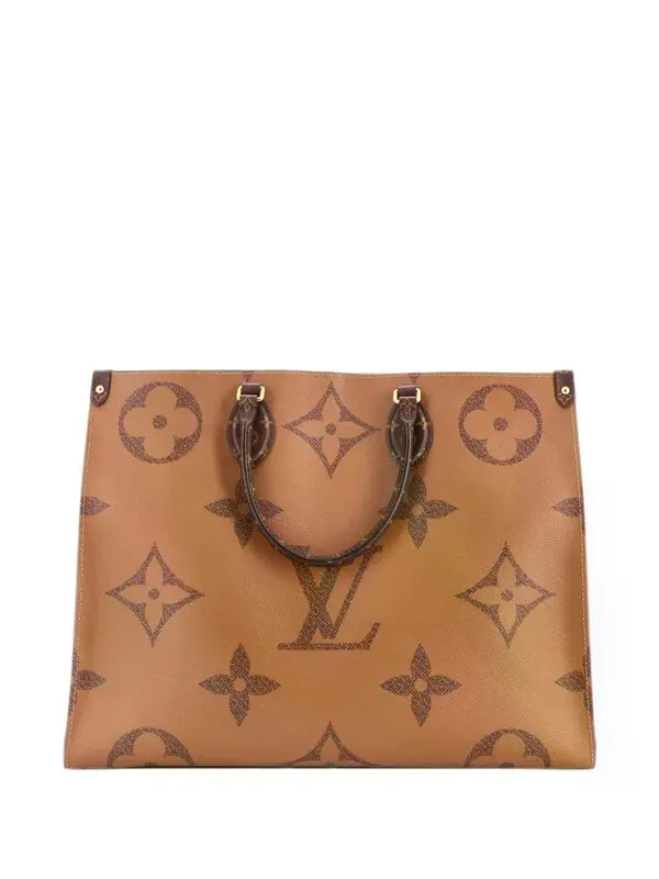 LOUIS VUITTON Onthego Reverse Monogram Giant Gm Tote Bag - Brown
