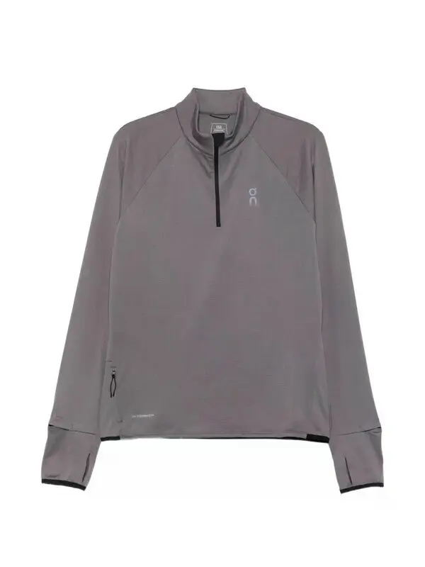 On Climate Quarter-zip T-shirt - Grey