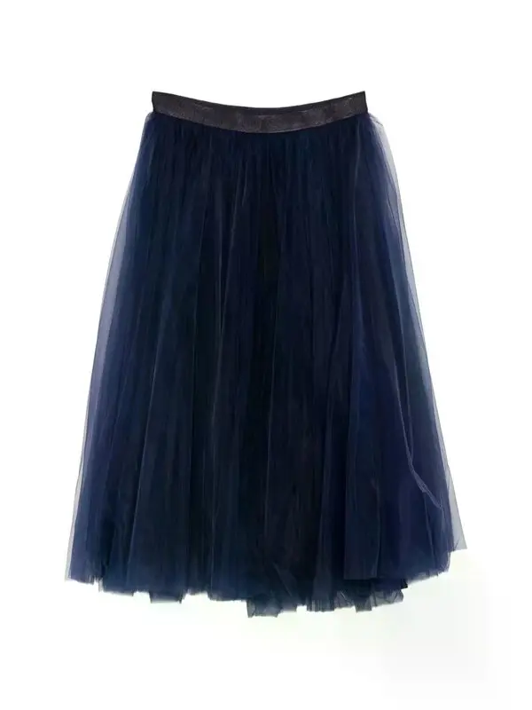 Repetto Tulle-layered Midi Skirt - Blue