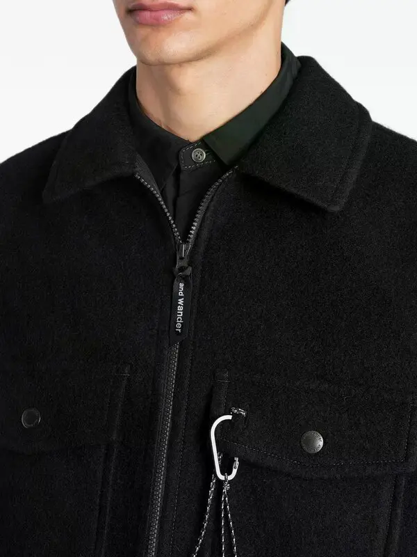 AND WANDER Zip-up Utility Bomber Jacket