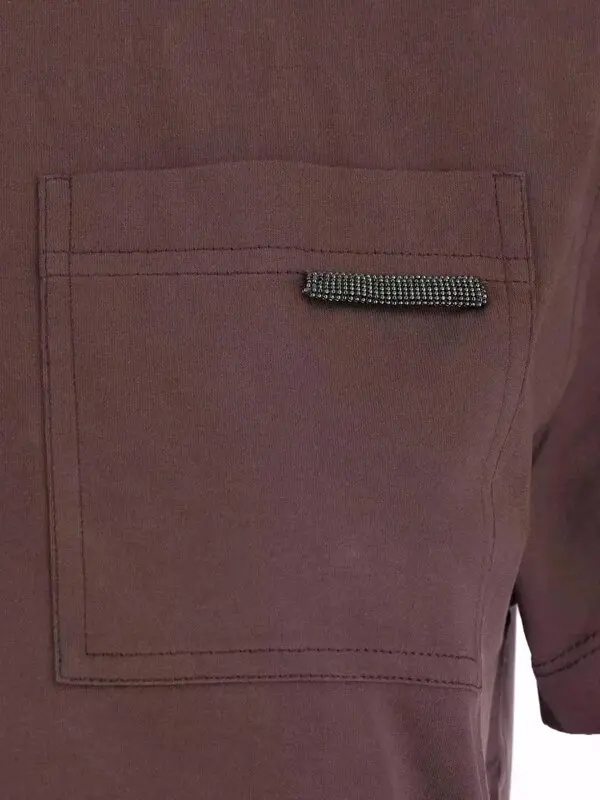 Brunello Cucinelli Monili-embellished Pocket T-shirt
