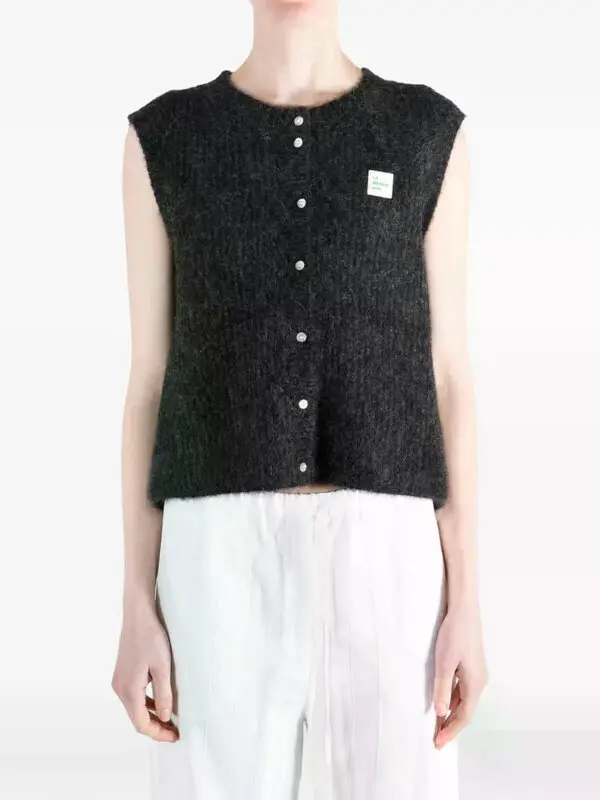 American Vintage East Sleeveless Cardigan - Grey