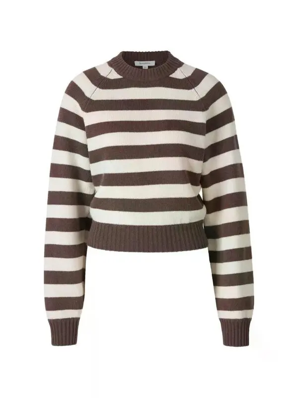 Sporty & Rich Striped Wool Sweater - Brown