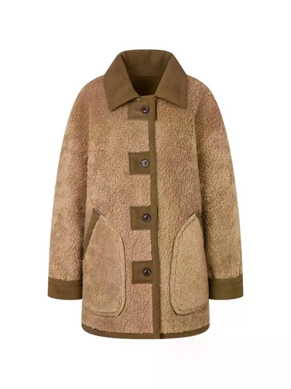 STUDIO TOMBOY Faux-fur Shearling-effect Jacket - Brown