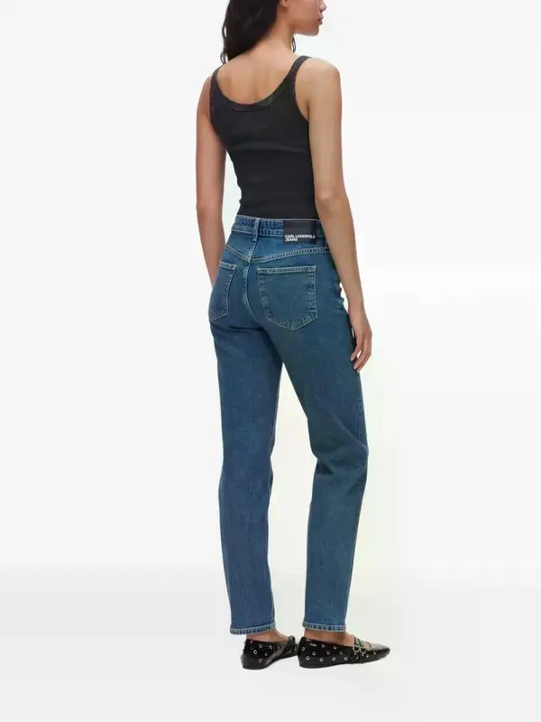 Karl Lagerfeld Stone-washed Mom Jeans