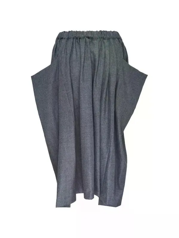 Comme Des Garçons Panelled Elasticated-waist Maxi Skirt - Grey
