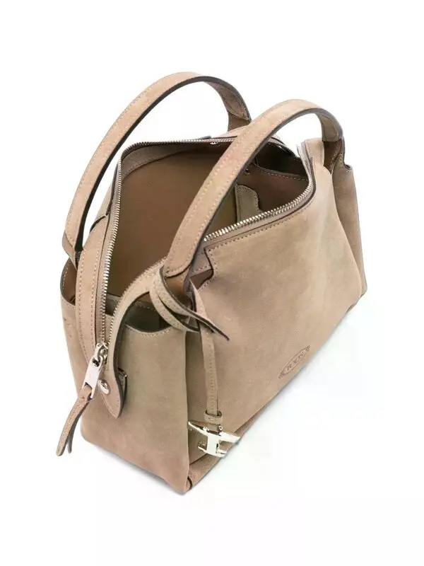 TOD'S T Timeless Suede Tote Bag