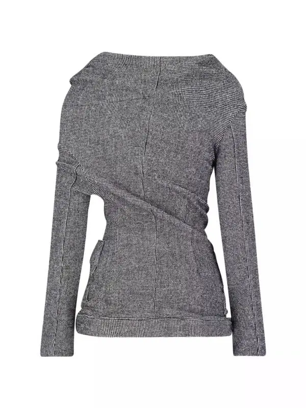 Junya Watanabe Draped Houndstooth Jacket