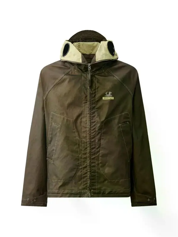 C.P. COMPANY Goggle Hood Jacket - Brown