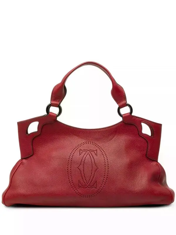 Cartier 2000-2026 Small Leather Marcello De Satchel - Red
