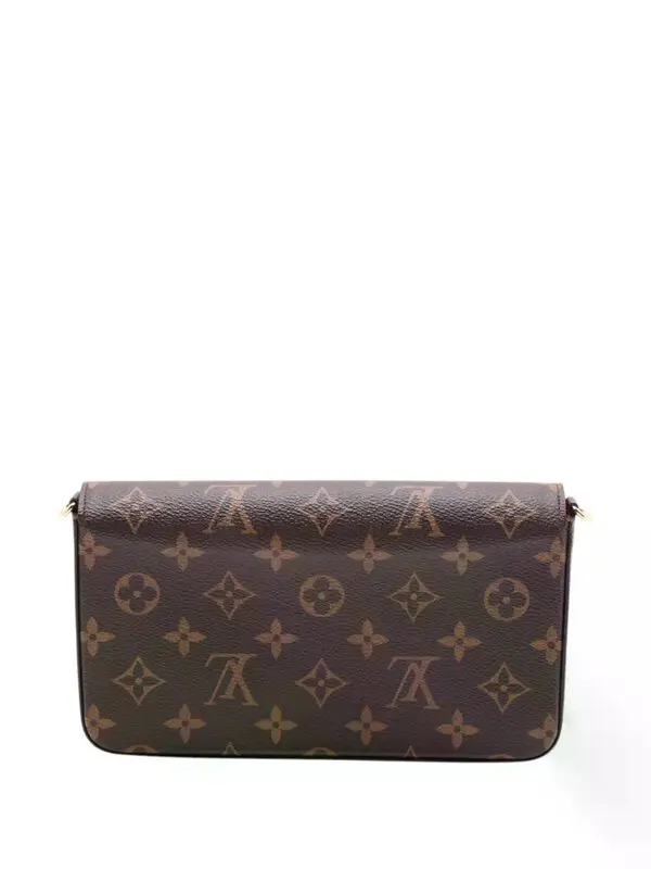 LOUIS VUITTON 2021-2026 Monogram Pochette Felicie Crossbody Bag - Brown