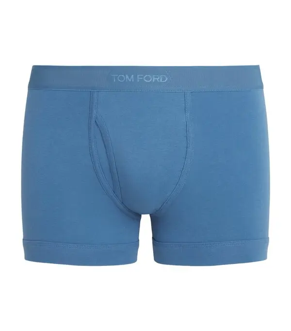 TOM FORD Stretch-cotton Logo Boxer Briefs