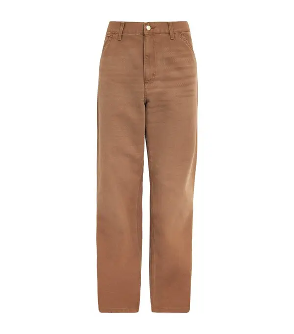 Carhartt Work In Progress Single Knee Straight Jeans - Brown
