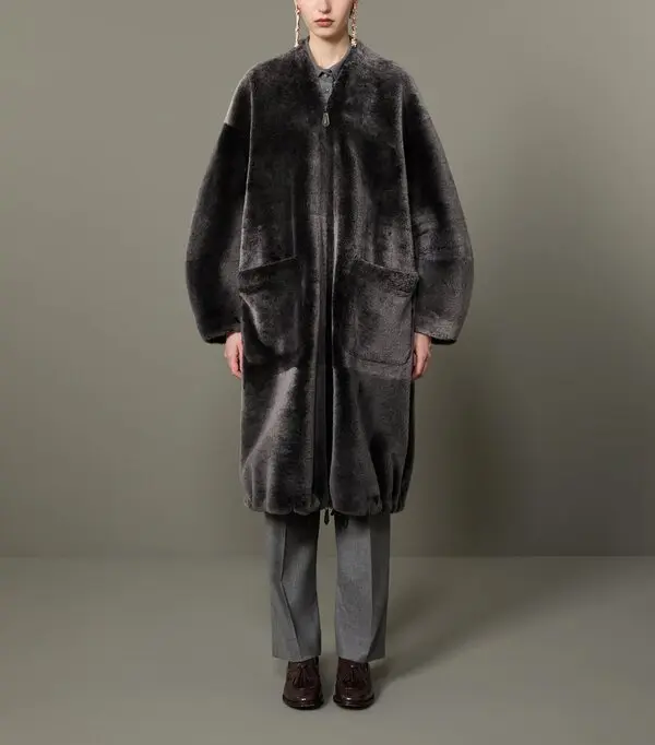Max Mara Shearling Reversible Coat