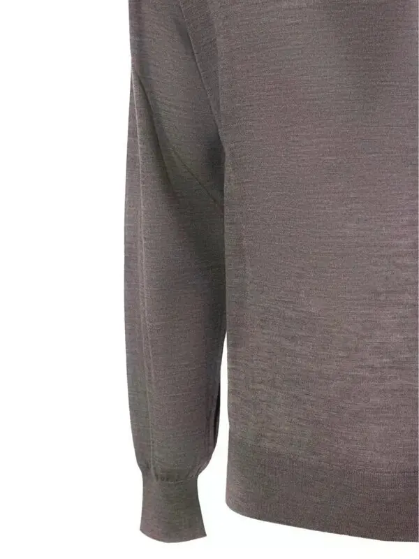 KANGRA Long-sleeve Knitted Polo Shirt