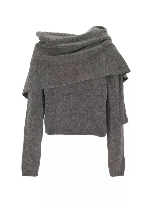 Giuseppe Di Morabito Crystal-embellished Draped Sweater