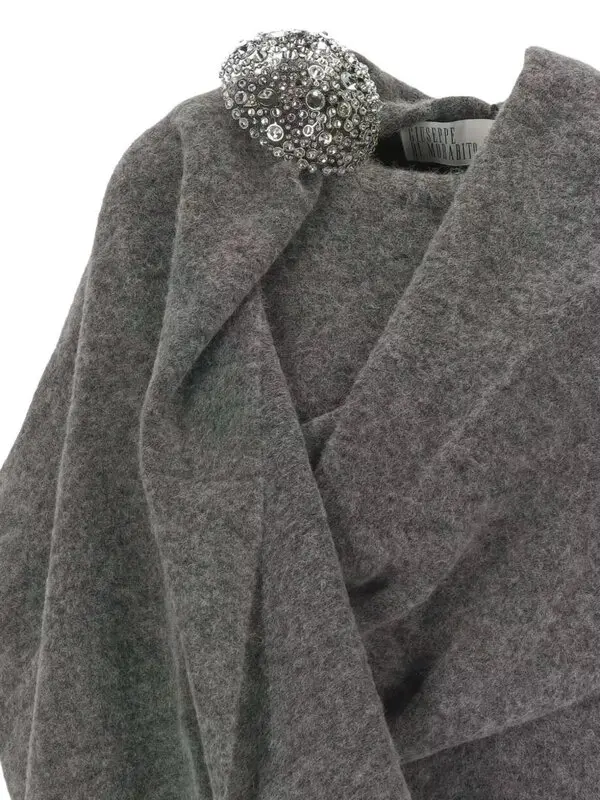 Giuseppe Di Morabito Crystal-embellished Draped Sweater