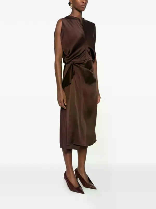 LANVIN Draped Sleeveless Dress