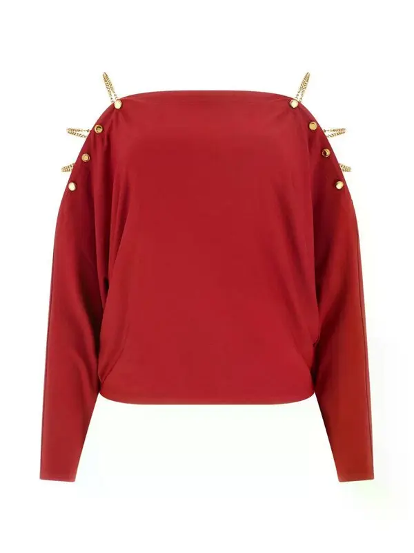 Guess Chain-link Cold-shoulder Top