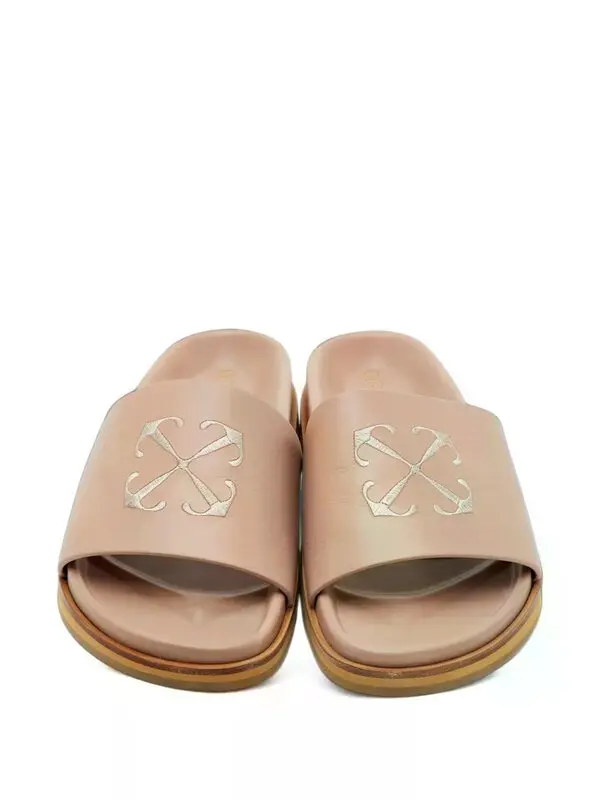 Off-White Arrow Slide Sandals - Pink