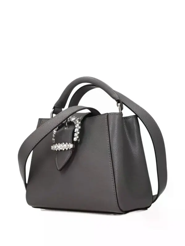 JIMMY CHOO Cheri Crystal-buckle Leather Tote Bag