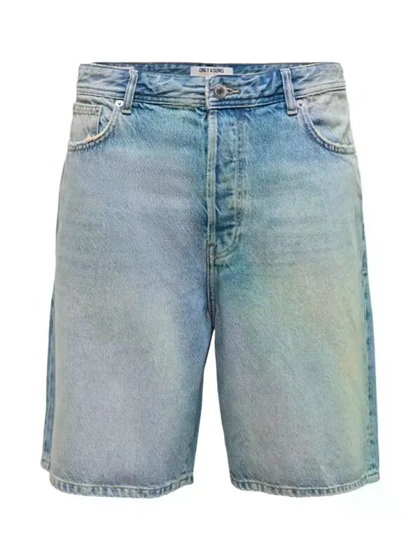ONLY&SONS|MAN Faded Denim Shorts