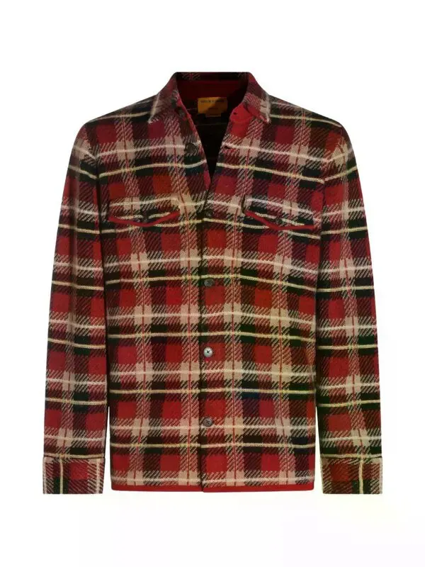 Guest In Residence Check-pattern Silk-blend Shirt