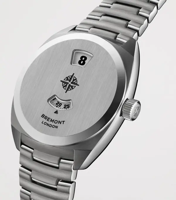 BREMONT Stainless Steel Terra Nova Jumping Hour Watch