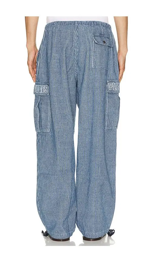 PLEASURES Visitor Cargo Pants - Blue