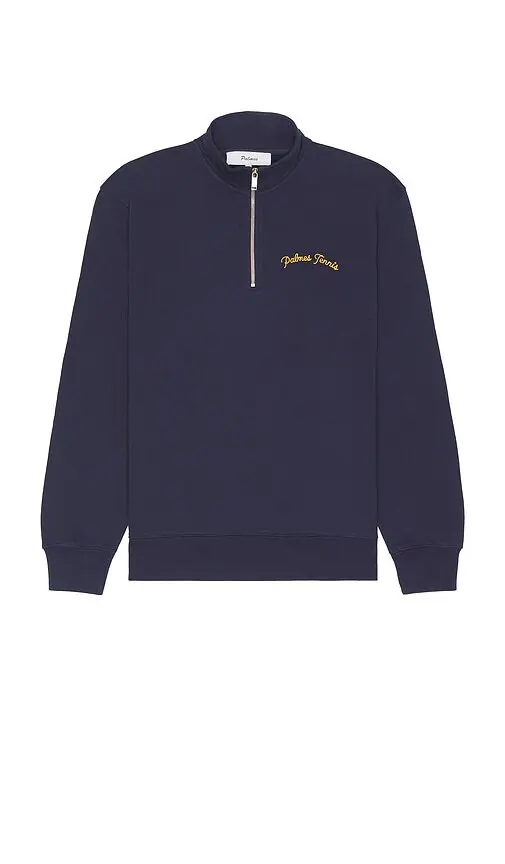 PALMES Western Quarter-zip Sweatshirt - Blue