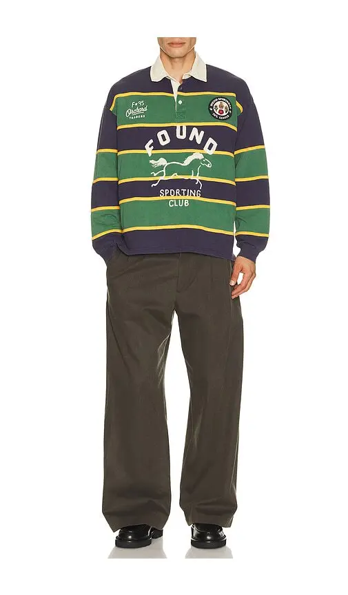 FOUND Horse Logo Rugby Shirt