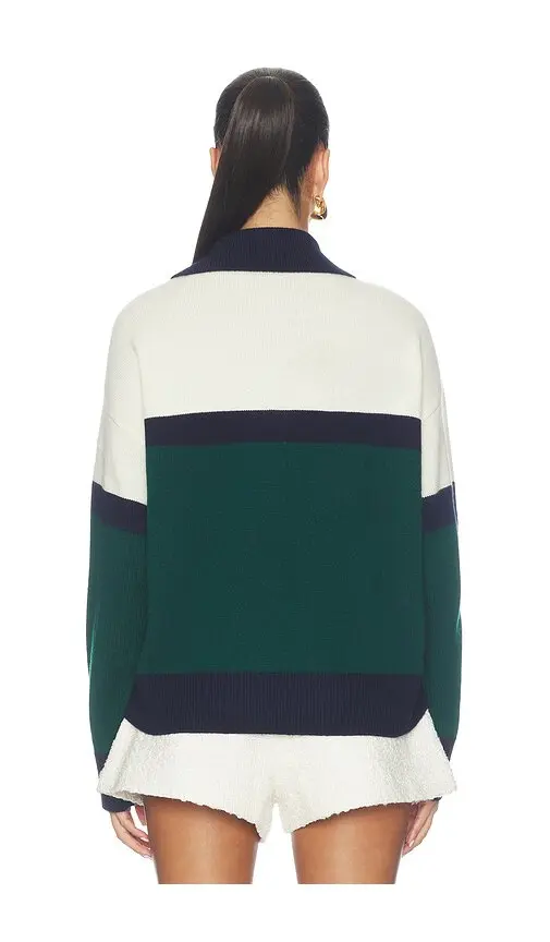 Good American The Oversized Rugby Sweater