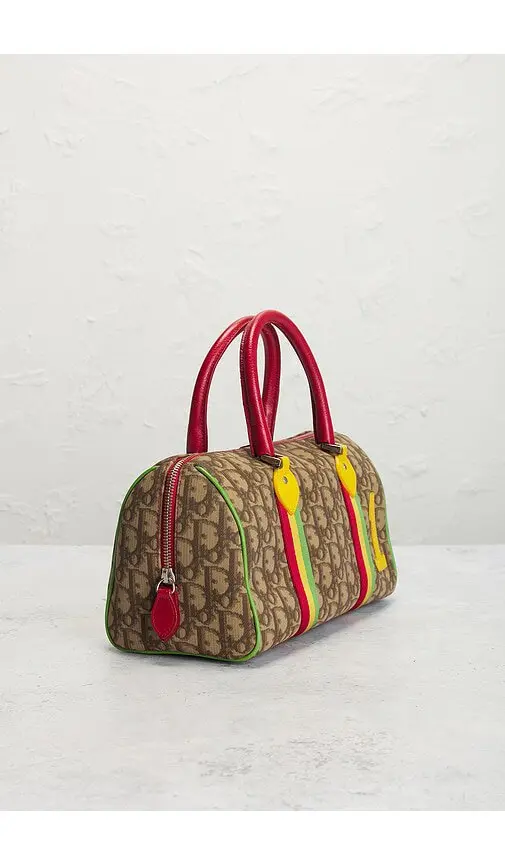 FWRD RENEW Dior Vintage Trotter Rasta Boston Bag