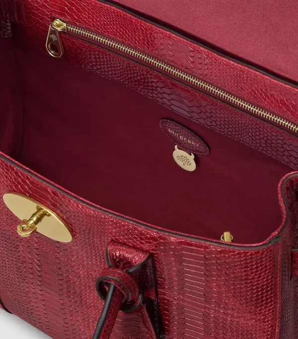 Mulberry Snake-embossed Leather Bayswater Top-handle Bag