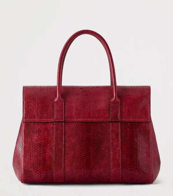 Mulberry Snake-embossed Leather Bayswater Top-handle Bag