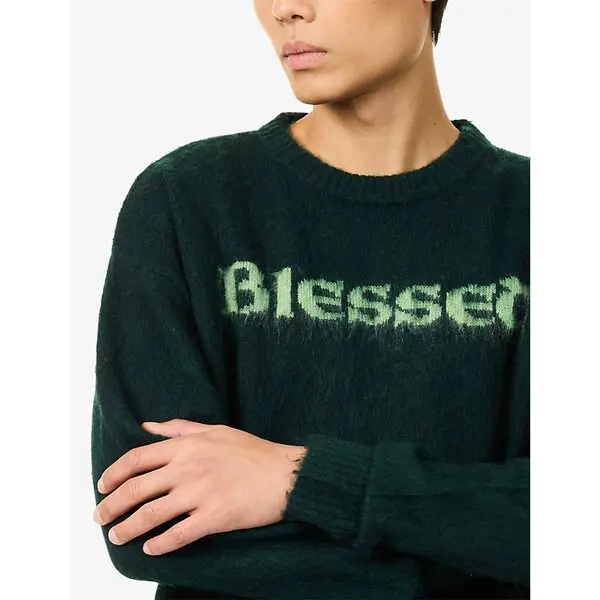 PELLADOR Blessed Graphic Mohair-blend Knit Jumper