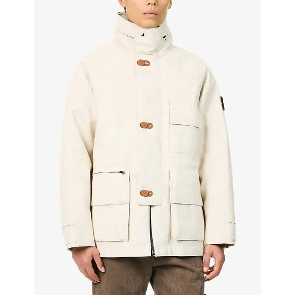 Stone Island Panno Coagulato Wool-blend Jacket