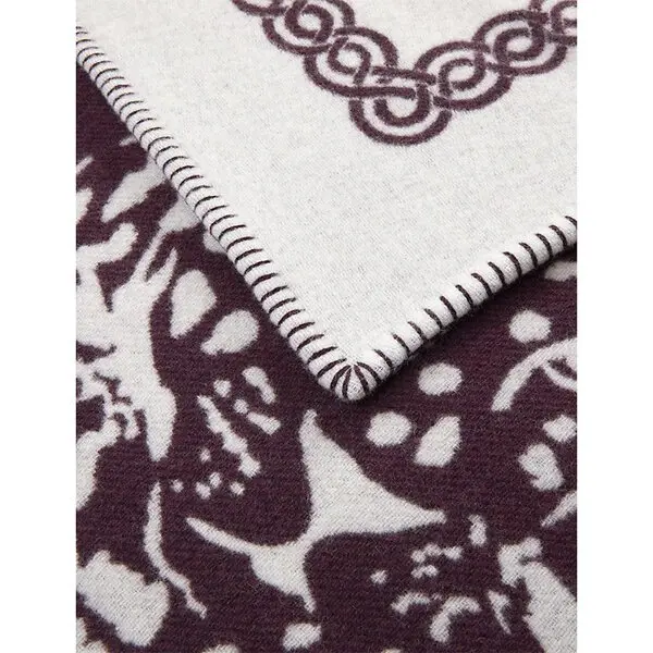 YVES DELORME Léopard Merino-wool Throw