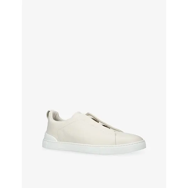 Ermenegildo Zegna X3 Stitch Leather Trainers