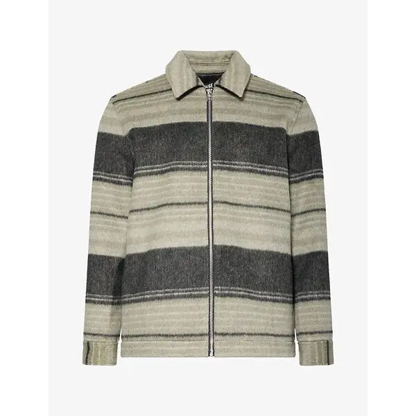 Paige Cerralvo Striped Brushed Woven Jacket