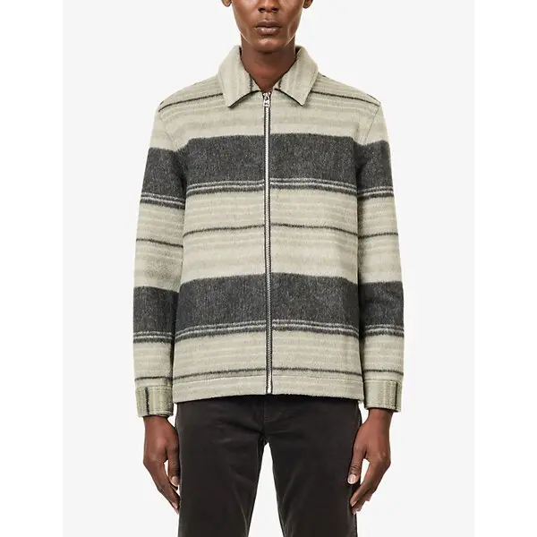Paige Cerralvo Striped Brushed Woven Jacket