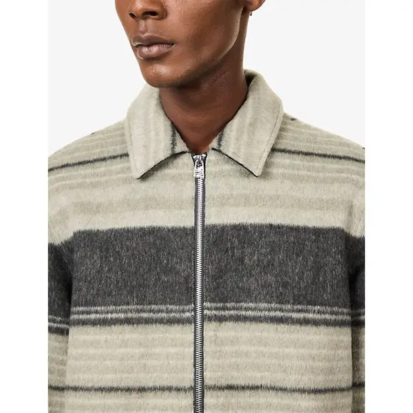 Paige Cerralvo Striped Brushed Woven Jacket