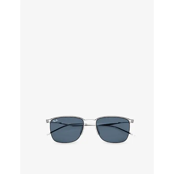 Ray-ban Rb8550 Square-frame Metal Sunglasses